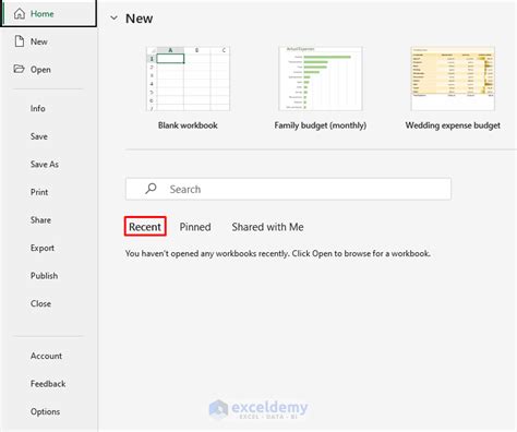 How To Clear Recent Documents In Excel 3 Effective Ways