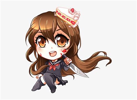 Cute Chibi Anime Girl With Brown Hair
