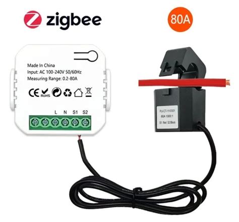 Zigbee Energy Meter With 80a Clamp Smartgatewaysnl