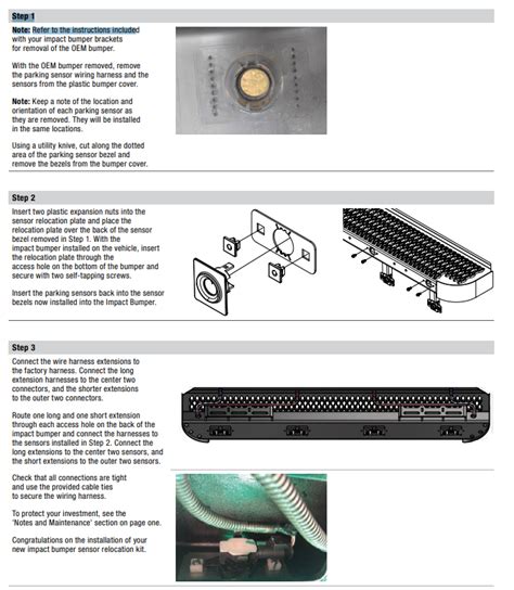 VS30 2019 2023 Mercedes Sprinter Van Parking Sensor Relocation Kit For