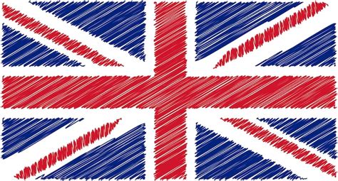 Bandera Del Reino Unido Al Estilo Grunge Vector Premium