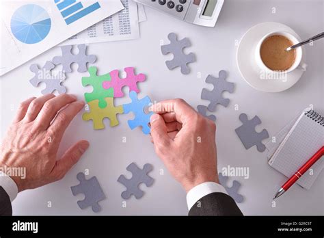 Representation And Concept Of Problem Solving And Project Development Business Office Table