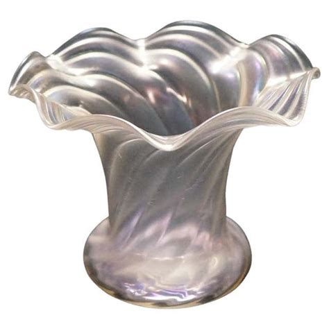 Antique Steuben Blue Aurene Art Glass Fluted Vase Circa 1920 At 1stdibs