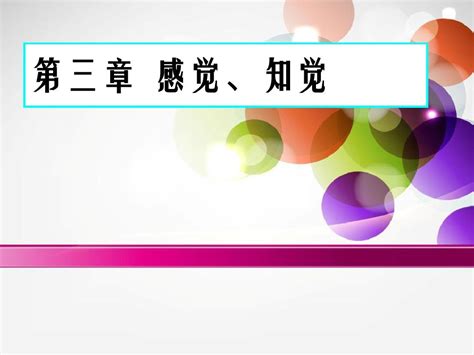 第三章感觉知觉观察22word文档在线阅读与下载免费文档