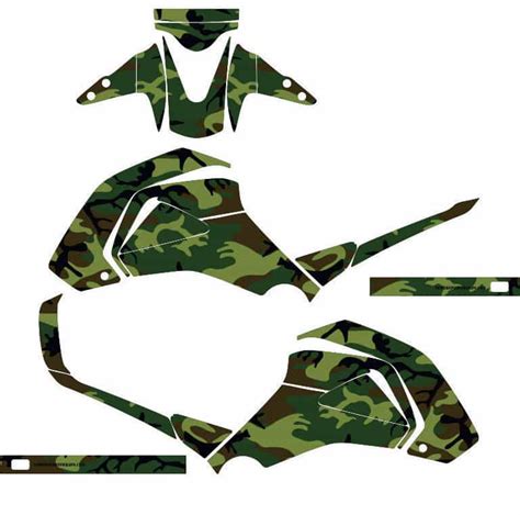Honda Grom Green Camouflage Graphics Kit Powersportswraps