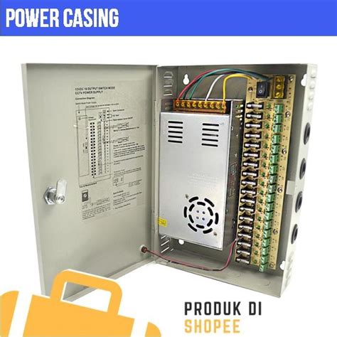 Switching Power Supply Metal Casing Box Individual Fuse Cctv 12v Shopee Malaysia
