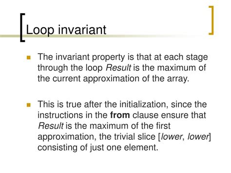 PPT Loop Variant And Invariant PowerPoint Presentation Free Download ID