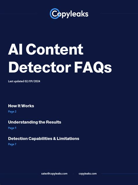 ai content detector faqs pdf artificial intelligence intelligence