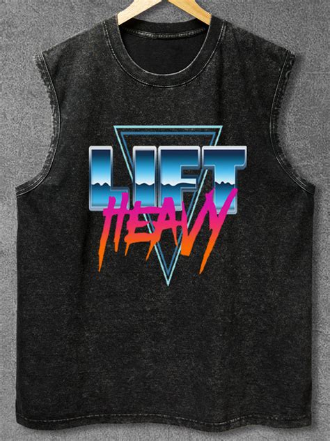 Ironpandafit Lift Heavy Washed Gym Tank For Sale