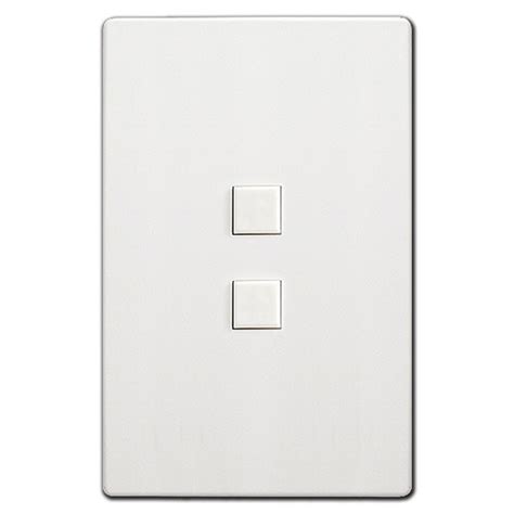 Touchplate Low Volt 2 Switch Light Controls Mystique White