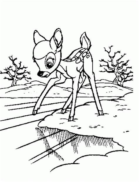 Bambi And Faline Kiss Coloring Pages