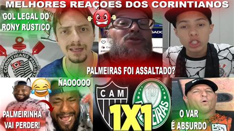 POLÉMICA MELHORES REAÇÕES DOS CORINTIANOS AO ATLÉTICO MG X PALMEIRAS GOL DO RONY DE BIKE