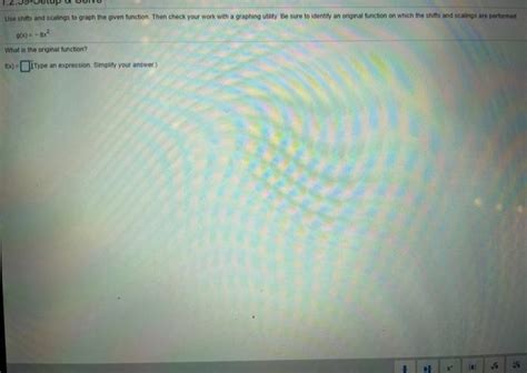 Solved Use Shifts And Scalings To Graph The Given Function