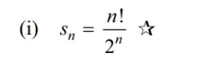 Solved For Sn Given By The Following Formulas Determine The Chegg Com