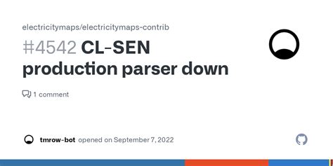 Cl Sen Production Parser Down · Issue 4542 · Electricitymaps