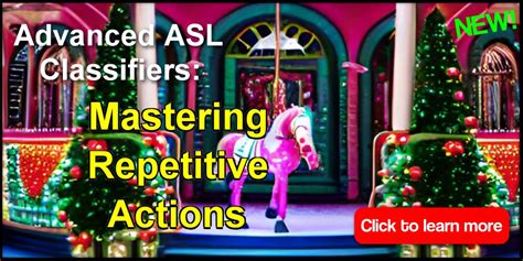 New Adv Asl Classifiers Mastering Repetitive Actions Vol 1 Usb