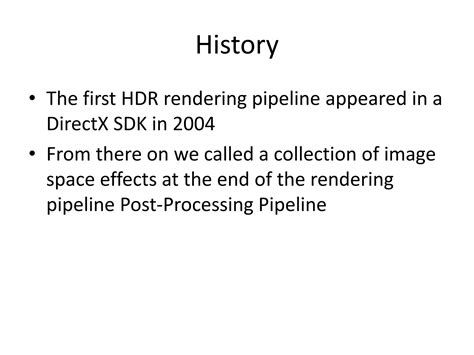 A Modern Post Processing Pipeline Ppt