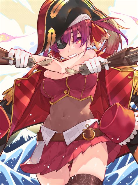 Houshou Marine Hololive Drawn By Waterring Danbooru