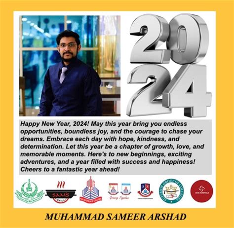 Dr Muhammad Sameer Arshad On Linkedin Newyear