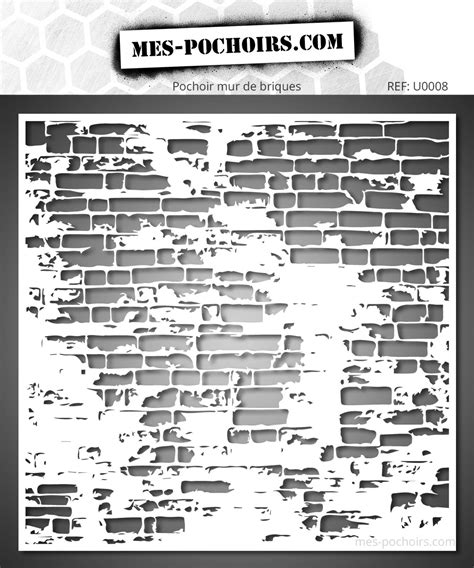 Pochoir Effet Vieux Mur De Briques