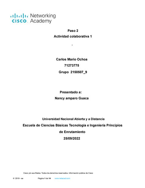 3 6 1 Packet Tracer Implement Vlans And Trunking Ilm Paso 2 Actividad Colaborativa 1