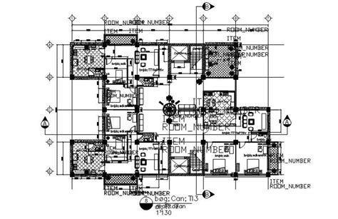 Detailed 3rd Floor Plan Of Multistory Building In Autocad 2d Drawing Dwg File Cad File Cadbull