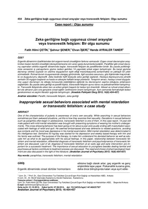 Pdf Inappropriate Sexual Behaviors Associated With Mental Retardation