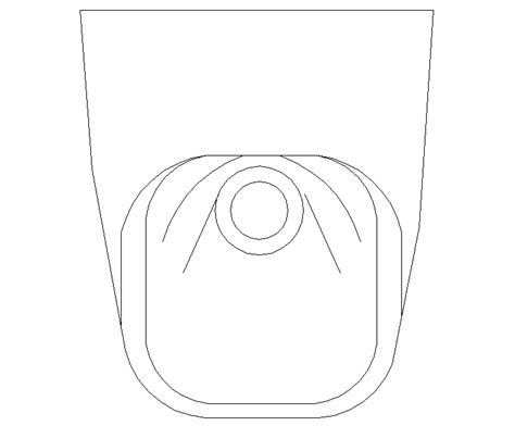 W C Block Top View Detail Cadbull