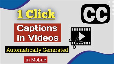 How To Add Automatic Captions In Any Language In Videos Mobile Video Editing Youtube