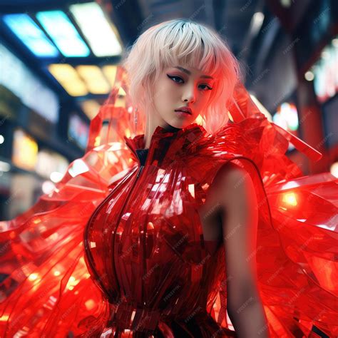 Premium Ai Image Neotokyo Seduction A Cyberpunk Journey Of Elegance