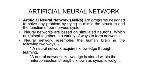 Artificial Neural Network Pptpptx
