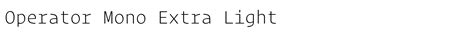 Operator Font Webfont And Desktop Myfonts