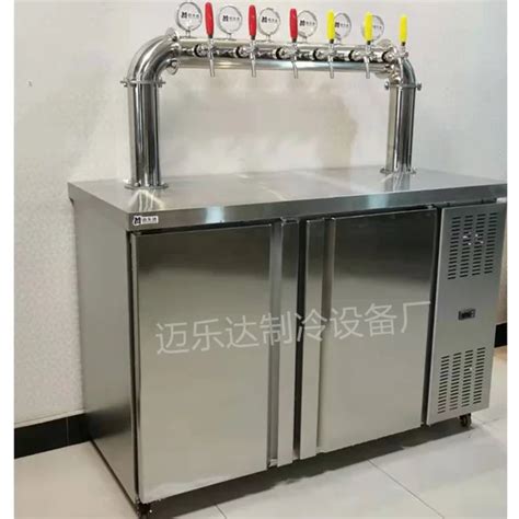 ชุด Kegerator 12 คิว U Tower 6 Taps พร้อมสายและตัวกระจายก๊าซ ทำเบียร์ Com