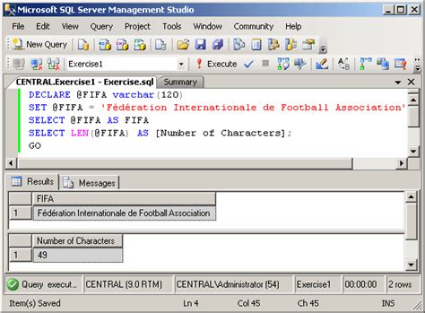 Microsoft Sql Server Lesson A Review Of Built Functions