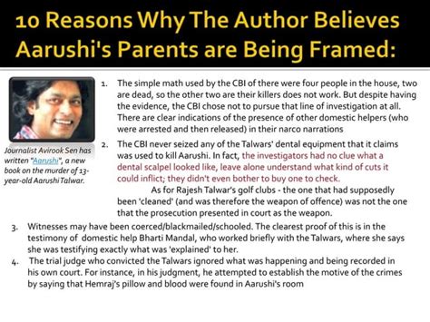 Aarushi Talwar Murder Case Pptx