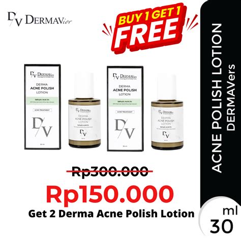 Jual Buy 1 Get 1 Derma Acne Polish Lotion Shopee Indonesia