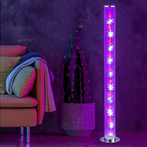 Reality Leuchten Led Stehleuchte Rico 4 W Höhe 100 Cm Chrom