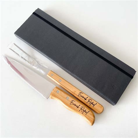 Kit Churrasco Faca Garfo Personalizado Estojo Home Gifts