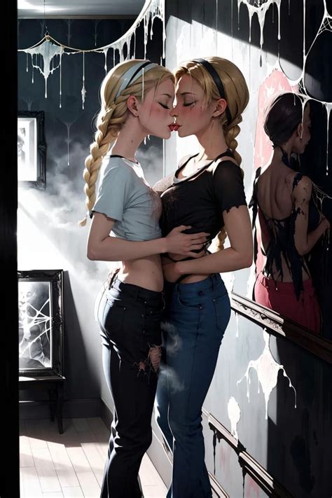 Two Women Making Out In A Haunted House Rhentaiai