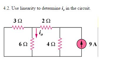 Solved Use Linearity To Determine Io In The Circuit Chegg