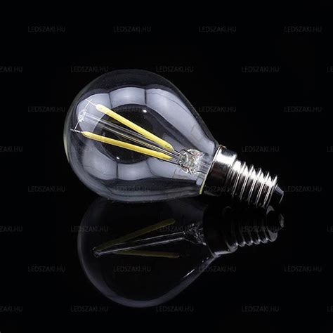 2W filament LED égő 200 Lumen fényerővel Retro filament, természetes ...