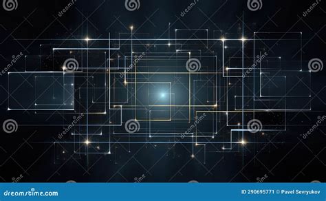 Shape Abstract Geometric Framework Stock Illustration Illustration Of