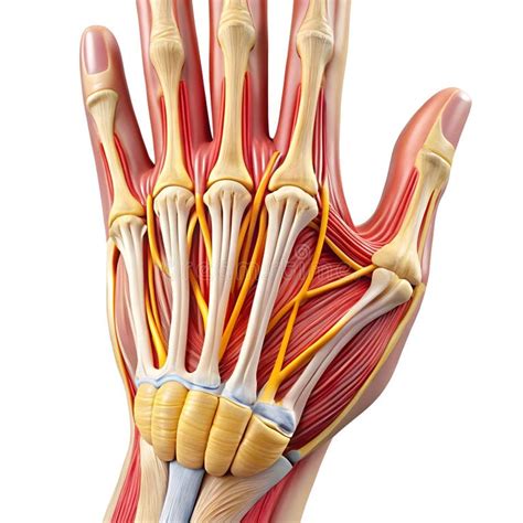 Cross Section Of Flexor Retinaculum And Carpal Tunnel Showing Tendons