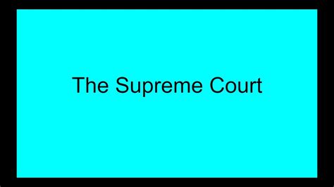 The Judicial Branch Youtube