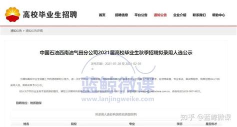 【攻略】中国石油校园招聘详细流程介绍 知乎