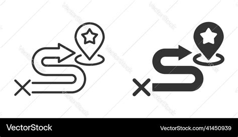 Map Pin Icon In Flat Style Gps Navigation Vector Image