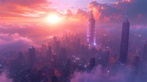 Premium Photo Future Cityscape Robots Love