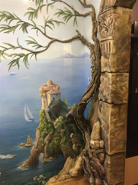 Барельеф пейзаж на стене 55 фото