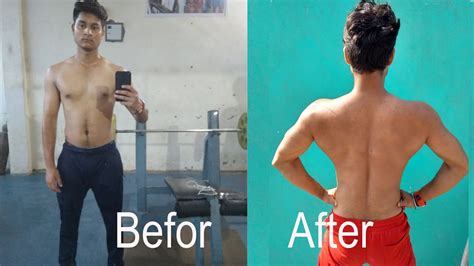 6 Months All Natural Body Transformation Skinny To Muscular In