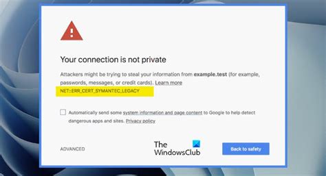Fix Net Err Cert Symantec Legacy Error On Chrome